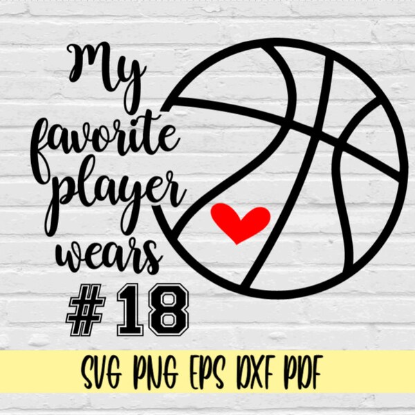 My Favorite Player Wears Svg - Etsy