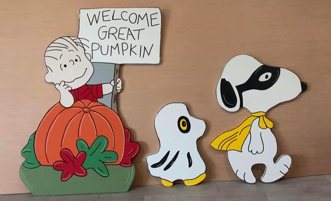 Linus and Friends Welcome Great Pumpkin Halloween Decor - Etsy