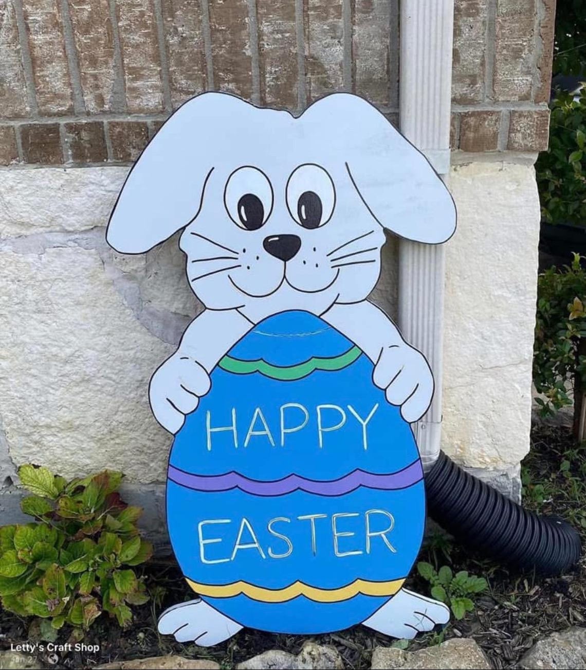 Easter Bunny Yard Art - Etsy