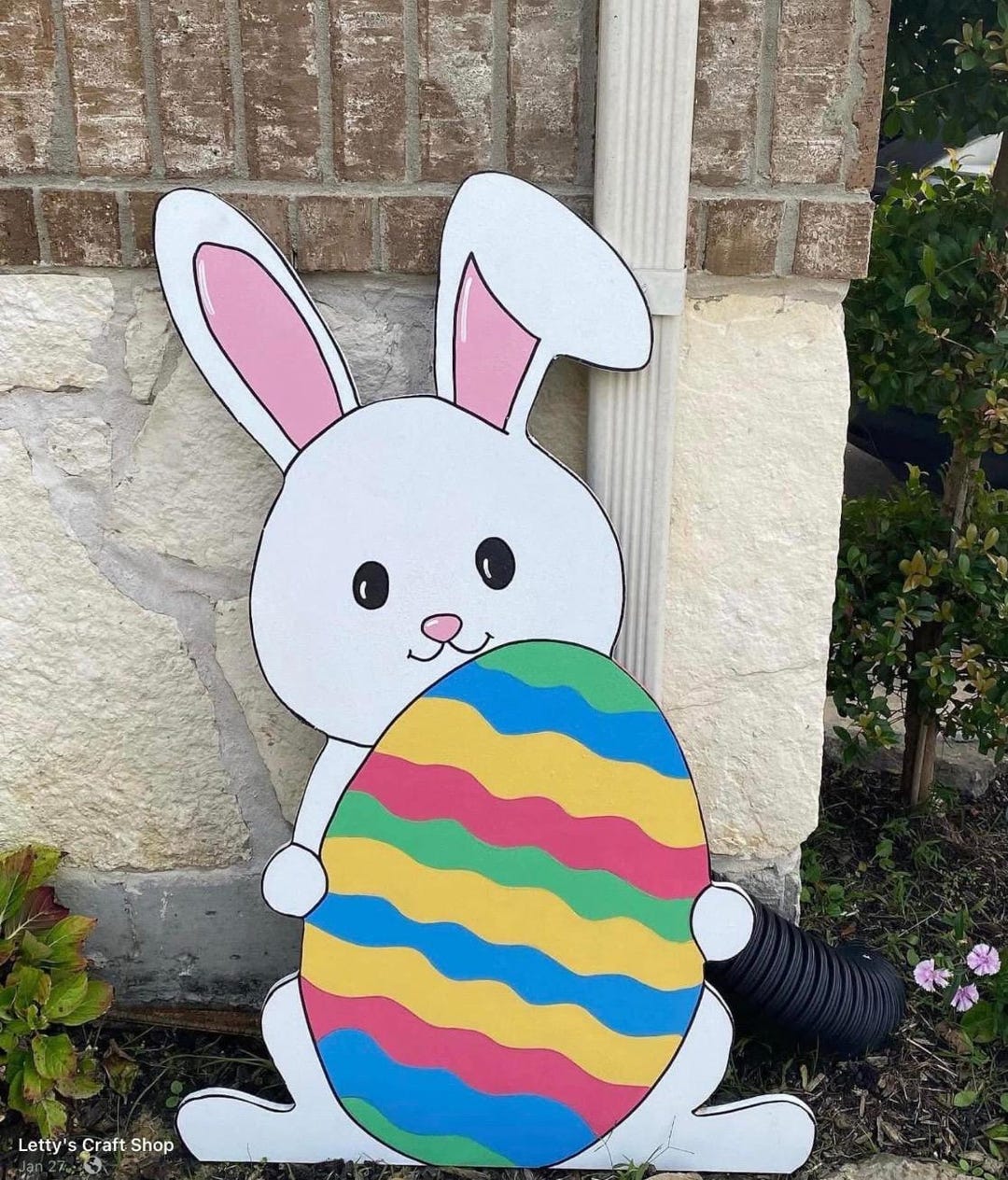 Easter Bunny Yard Art - Etsy