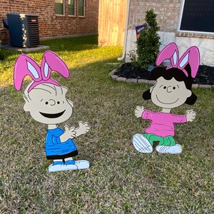 Peanuts Gang Easter Yard Art - Etsy