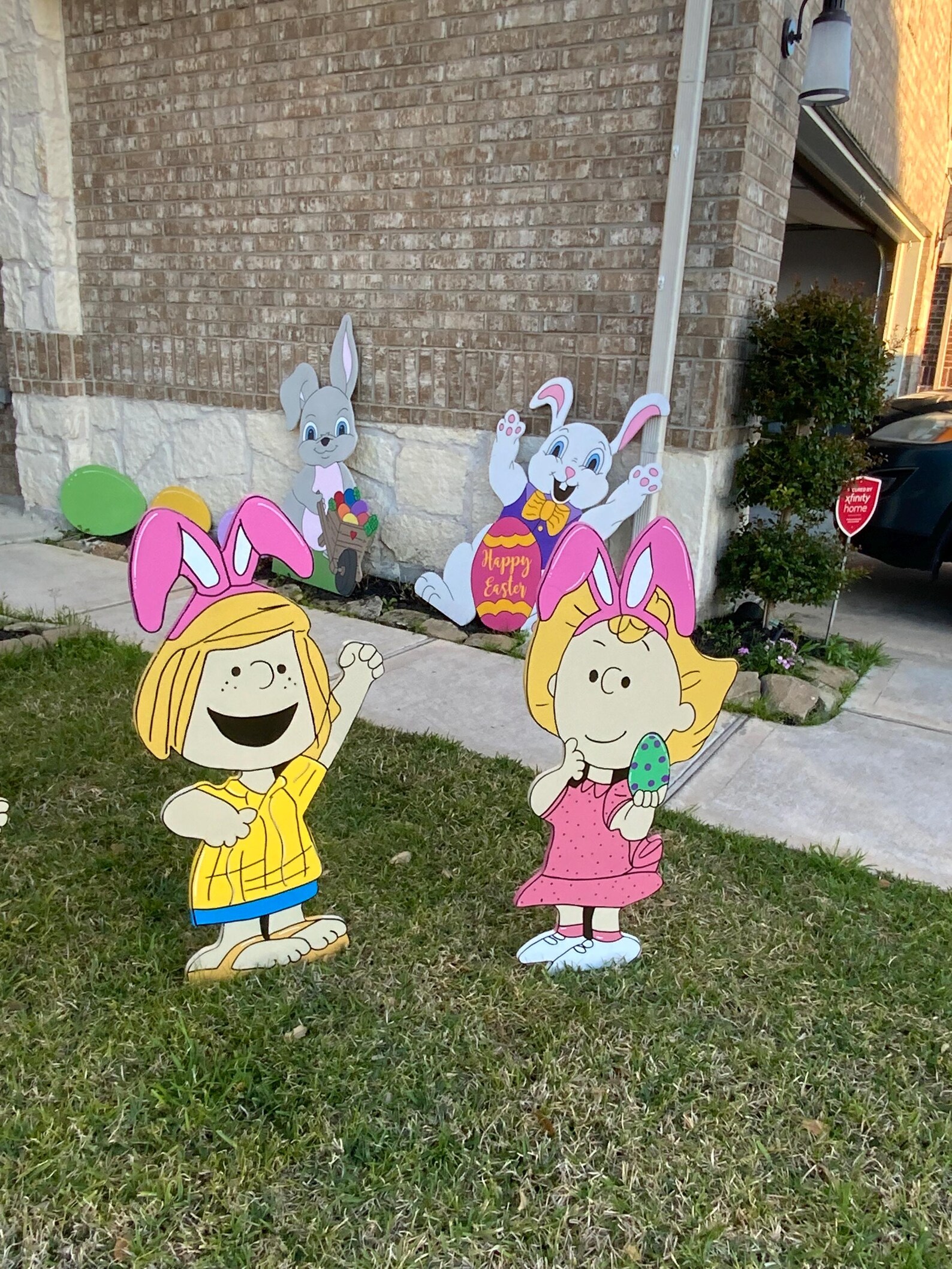 Peanuts Gang Easter Yard Art - Etsy