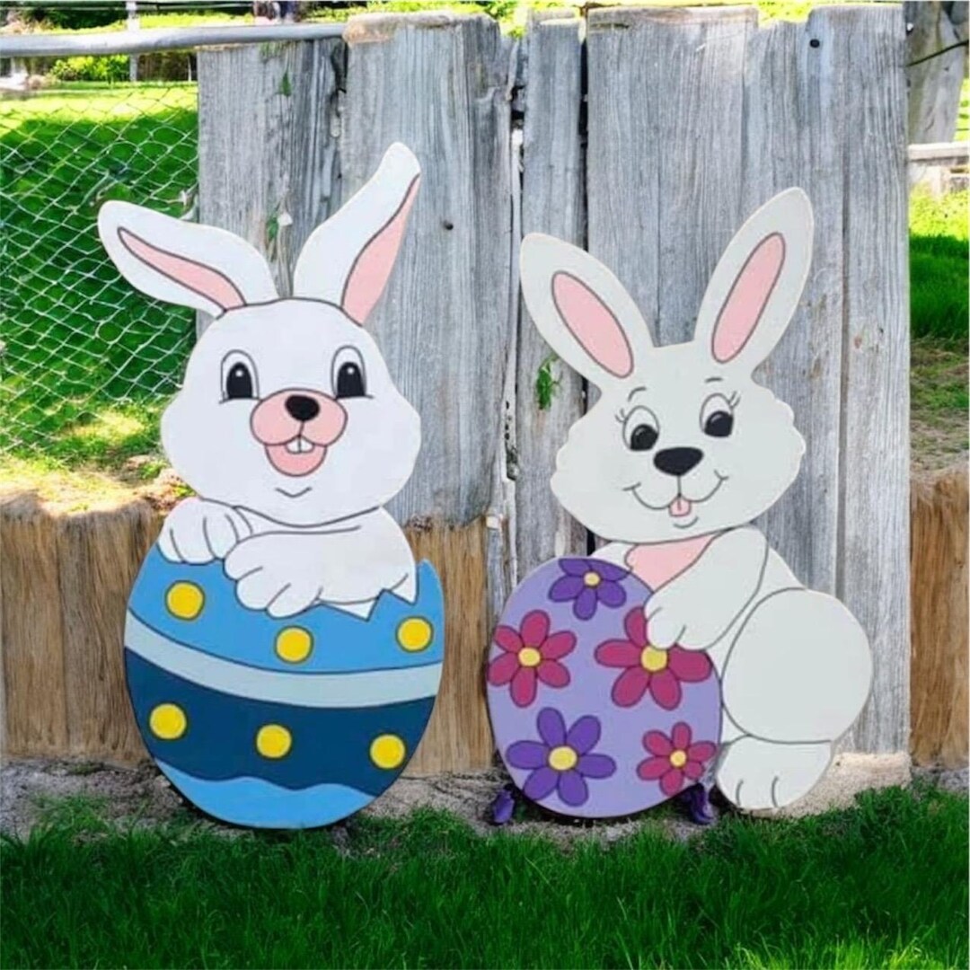 Easter Bunny Yard Art - Etsy