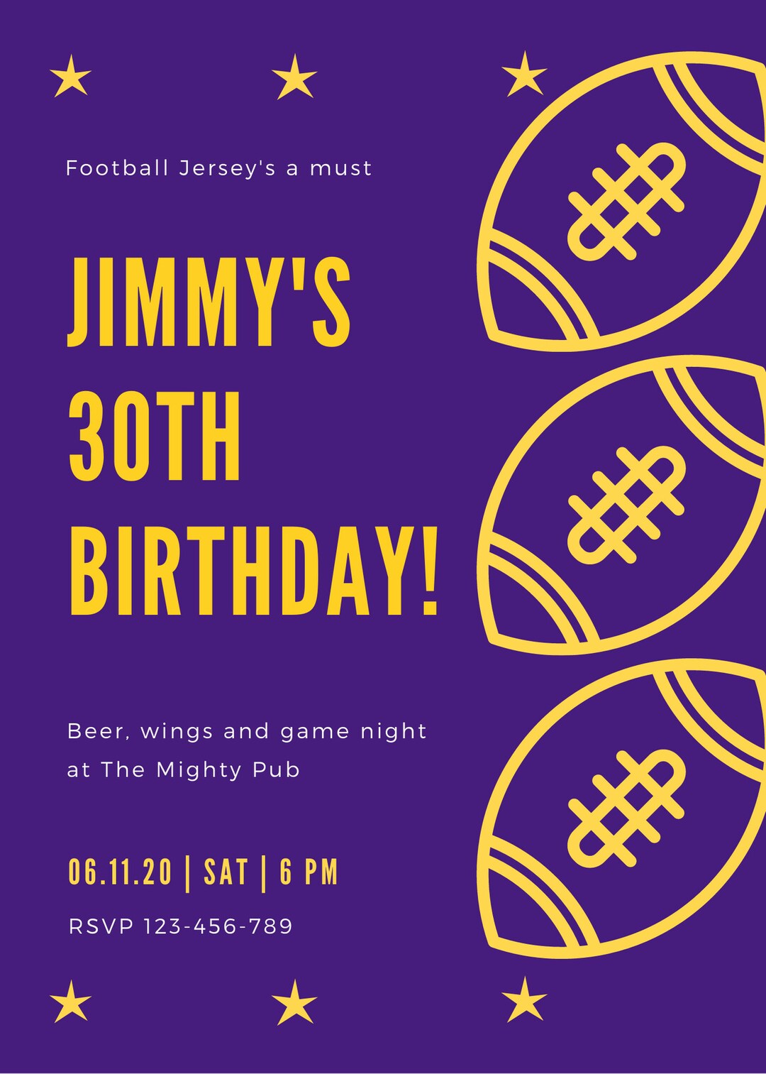 LSU Tigers Invitation - Etsy