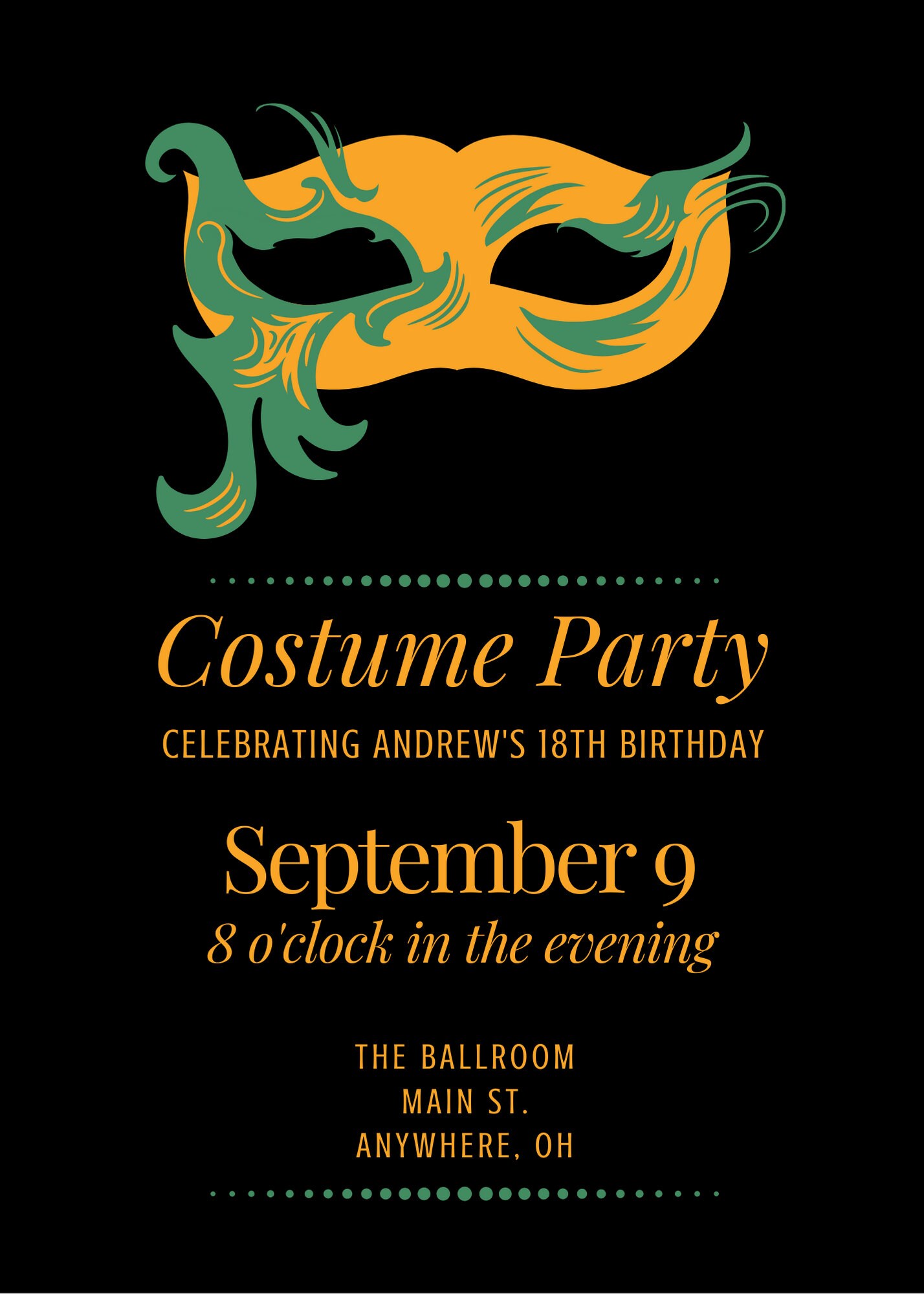Costume Party Invitation - Etsy