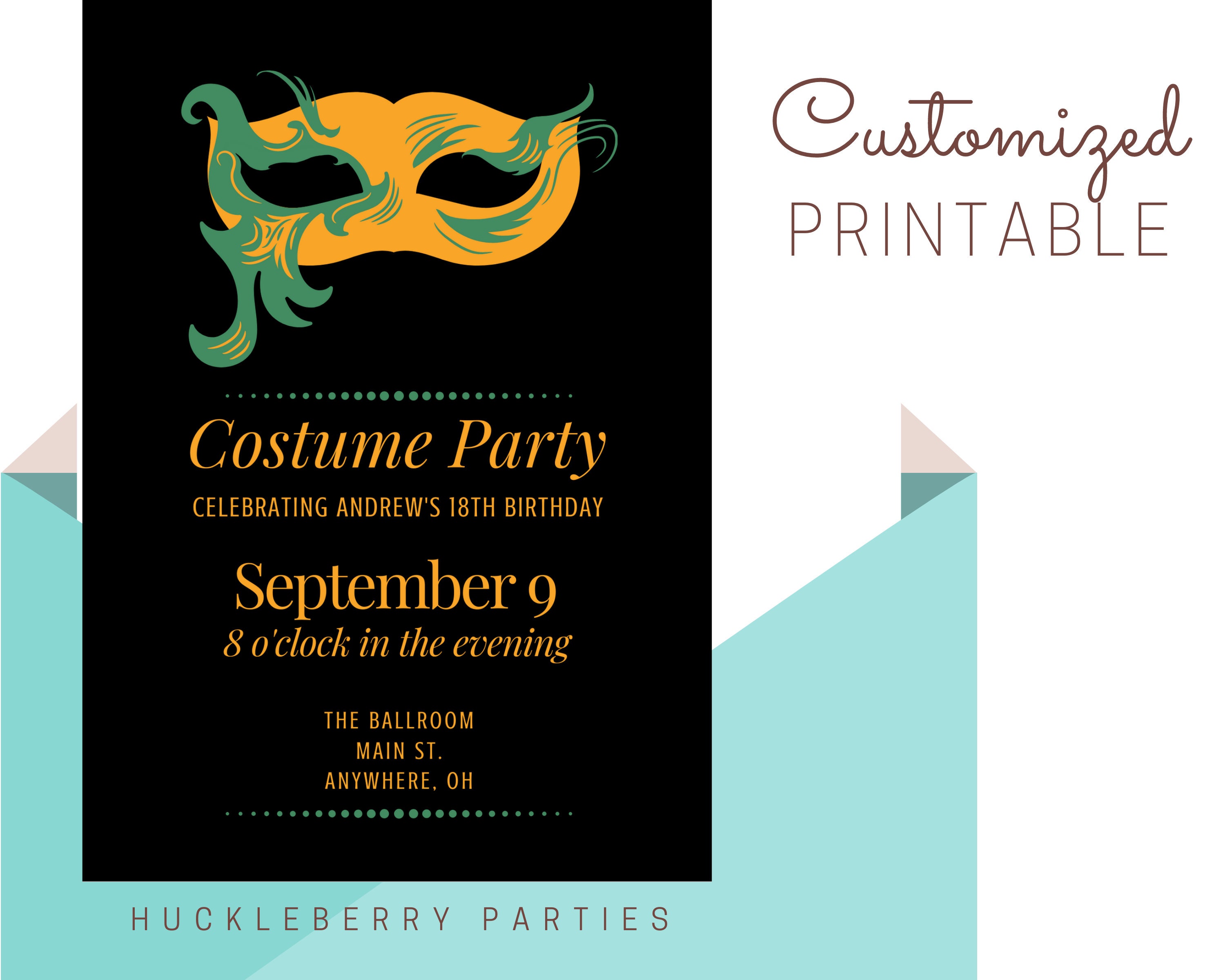 Costume Party Invitation - Etsy