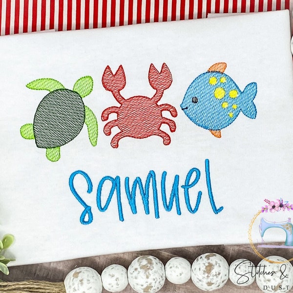 Sea Turtle Monogram Shirt - Etsy