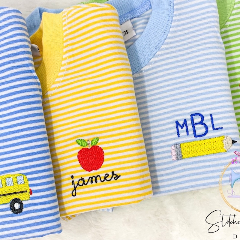 School Monogram - Etsy