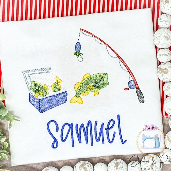 Fishing Monogram - Etsy