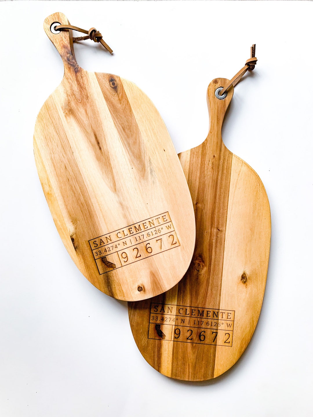 Custom Address Cutting Board, Wooden Engraved Personalized Serving Tray ...