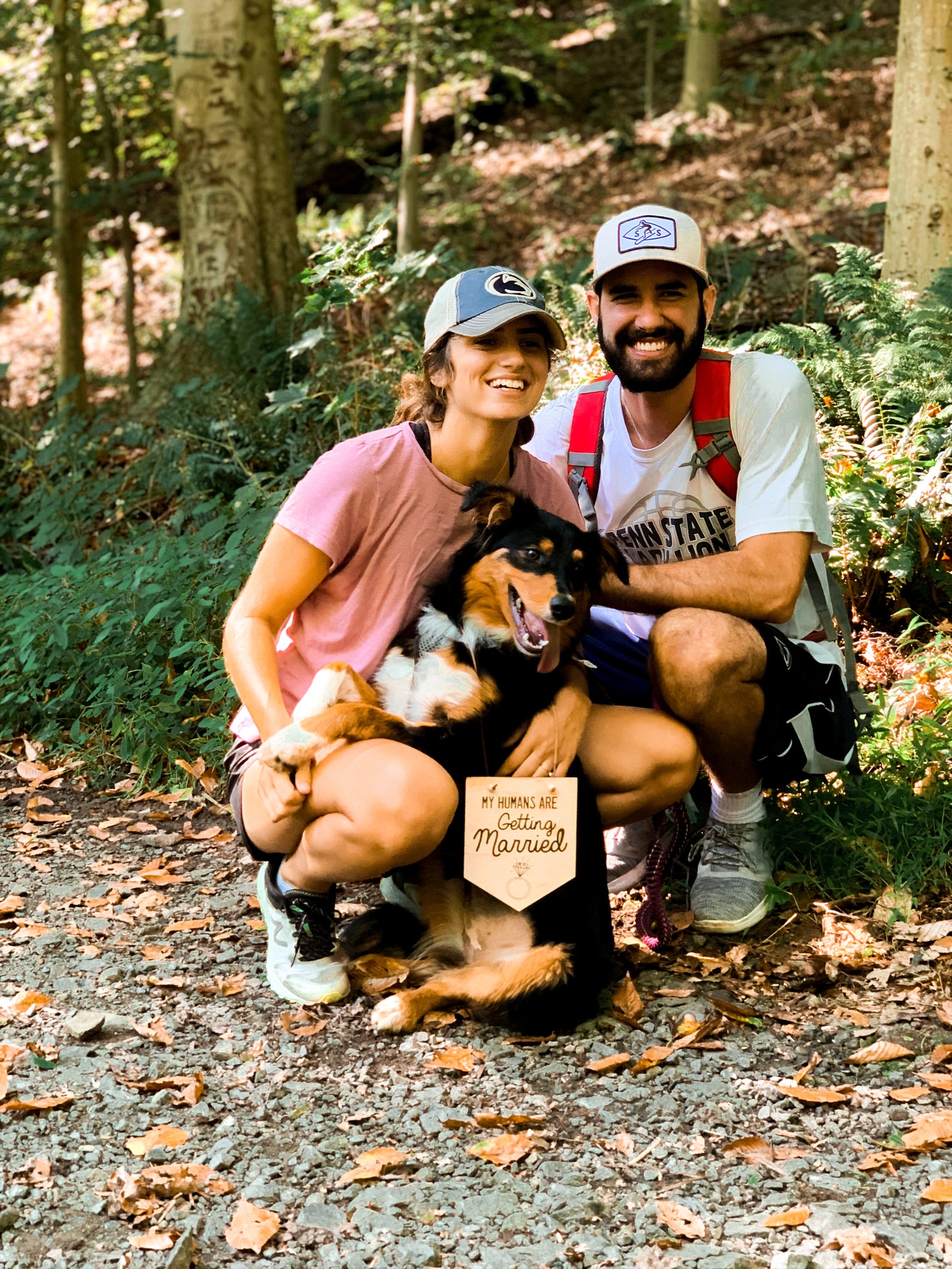 My Humans Are Getting Married Sign Dog Engagement Photo | Etsy