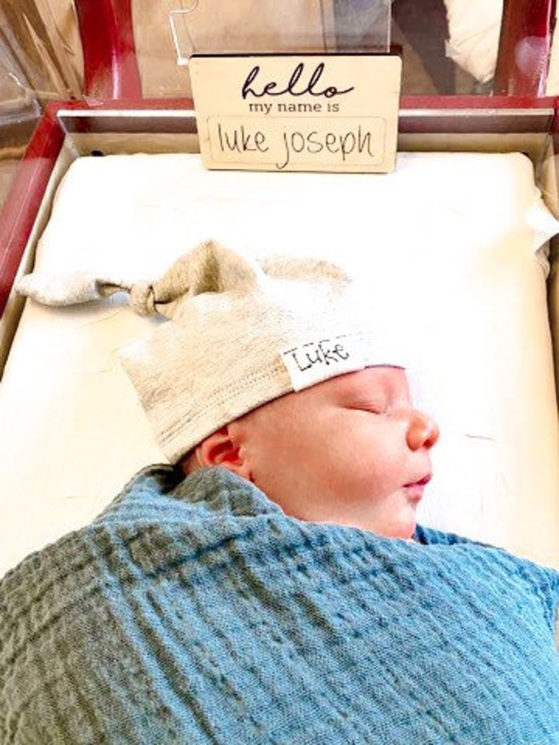 Hello My Name is Tag Newborn Announcement Baby Introduction - Etsy