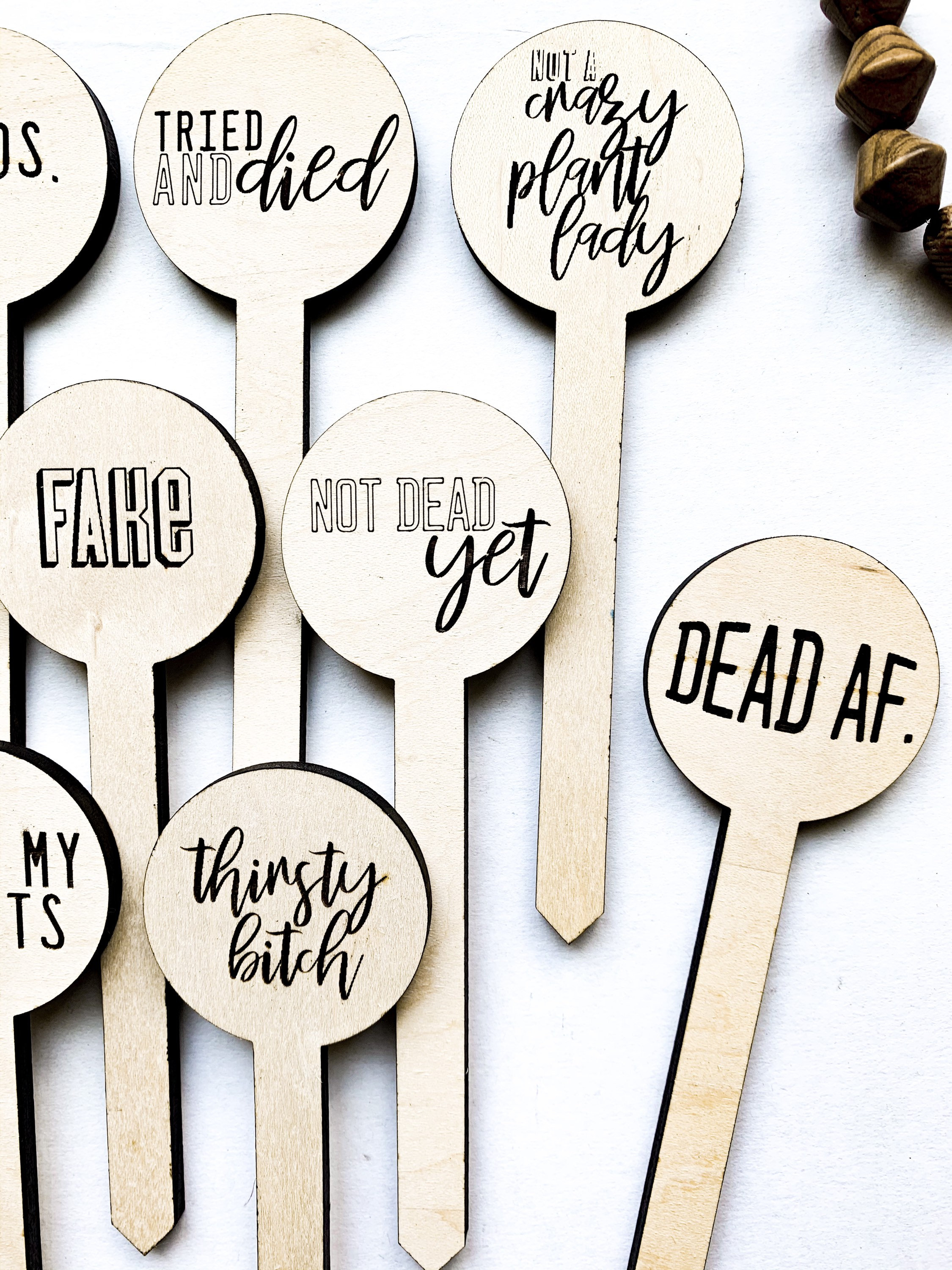 Funny Plant Markers, Inappropriate Garden Stakes, Plant Pun Sign ...