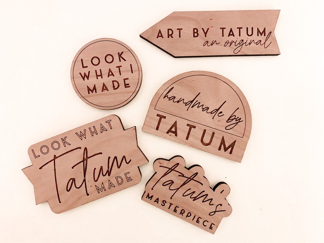 Look What I Made Refrigerator Magnets, Set of 5, Custom Kid’s Name Art ...