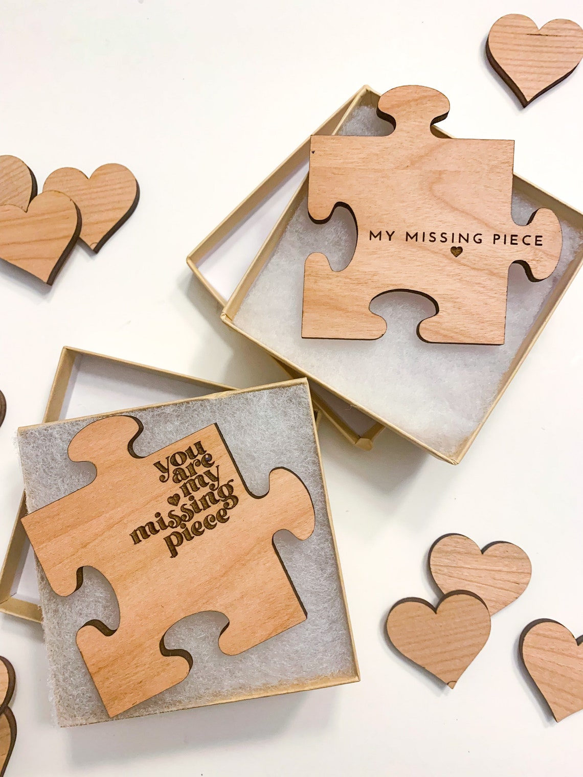 Wooden My Missing Piece Puzzle Token, Valentine’s Day Gift, You Are My ...