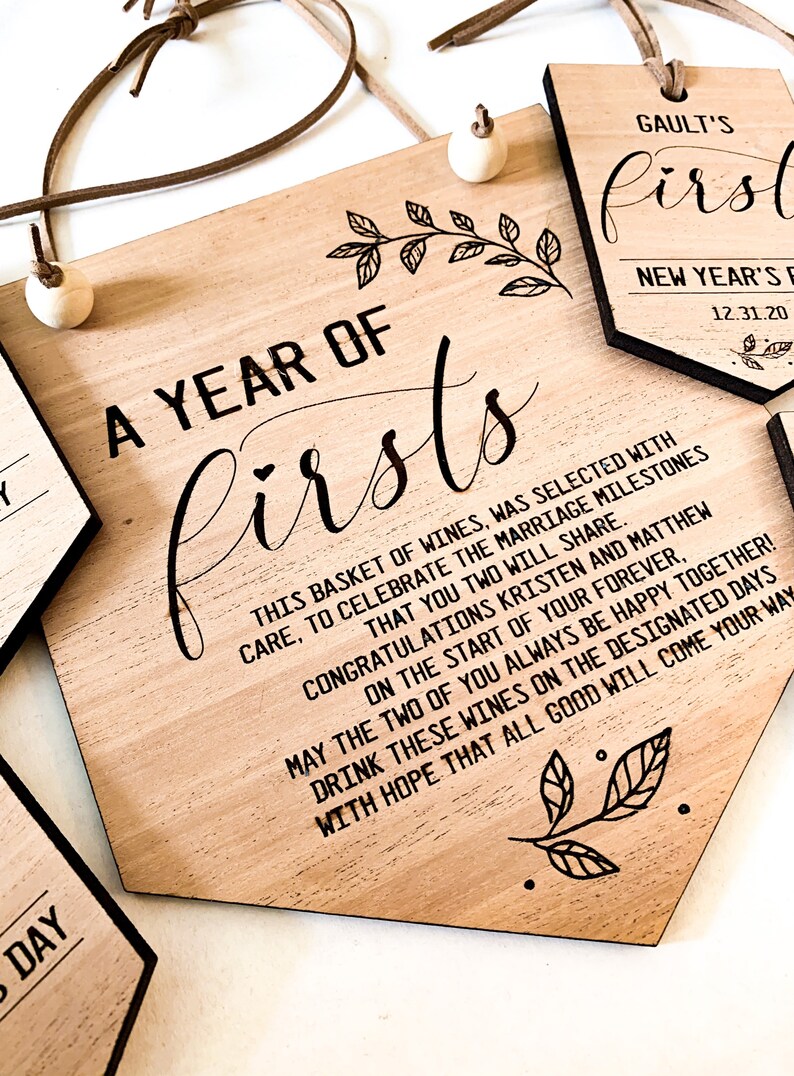 Custom Marriage Milestones Gift Tags Couples Wedding Shower - Etsy