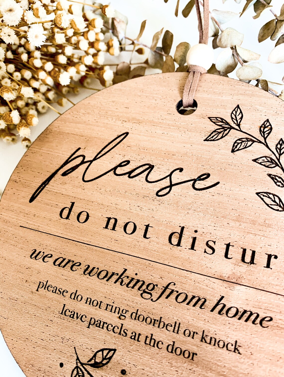 Please Do Not Disturb Door Hanger Sign Work From Home Sign - Etsy