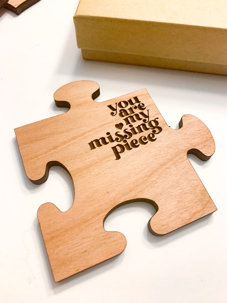 Wooden My Missing Piece Puzzle Token, Valentine’s Day Gift, You Are My ...