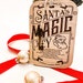 Santa’s Magic Key, Wooden Engraved Father Christmas Key Tag, Skeleton ...