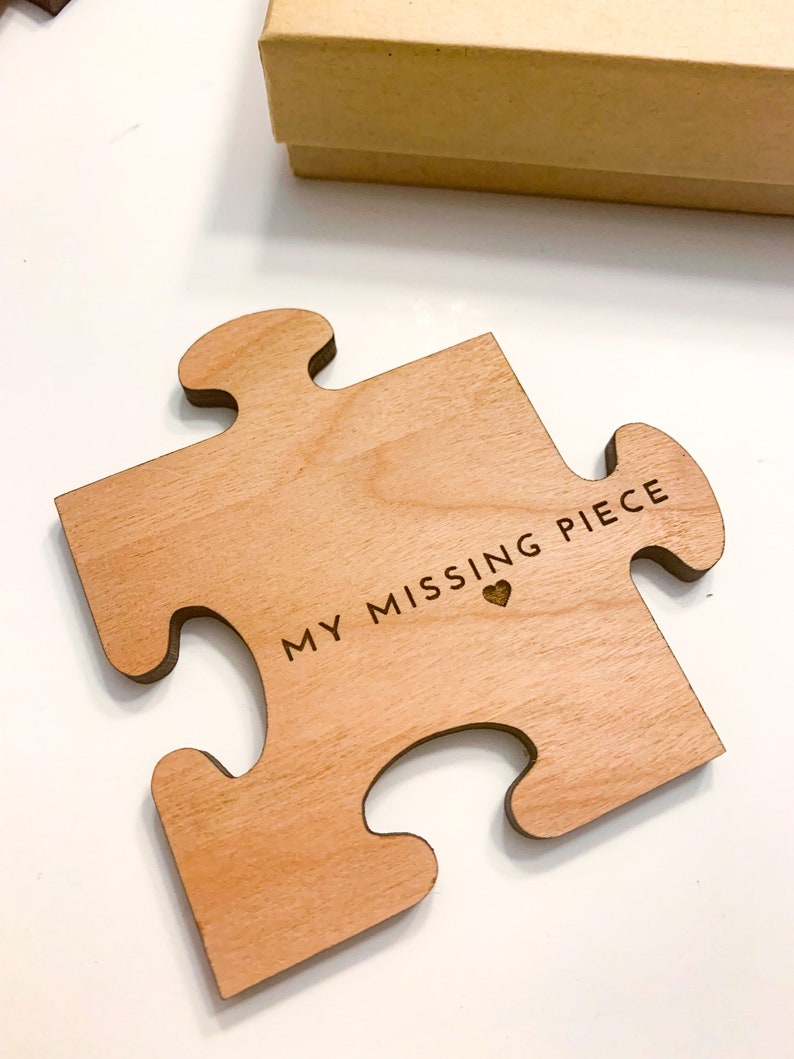 Wooden My Missing Piece Puzzle Token, Valentine’s Day Gift, You Are My ...