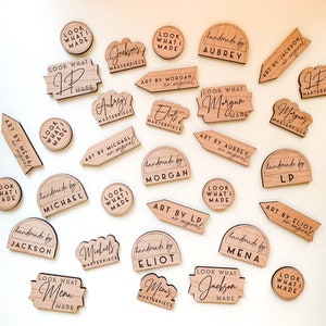 Look What I Made Refrigerator Magnets, Set of 5, Custom Kid’s Name Art ...
