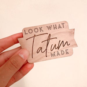 Look What I Made Refrigerator Magnets, Set of 5, Custom Kid’s Name Art ...