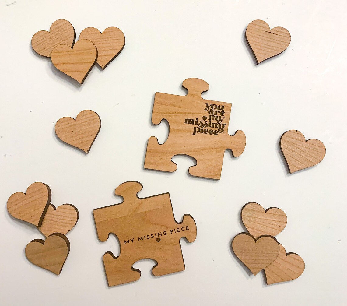 Wooden My Missing Piece Puzzle Token, Valentine’s Day Gift, You Are My ...