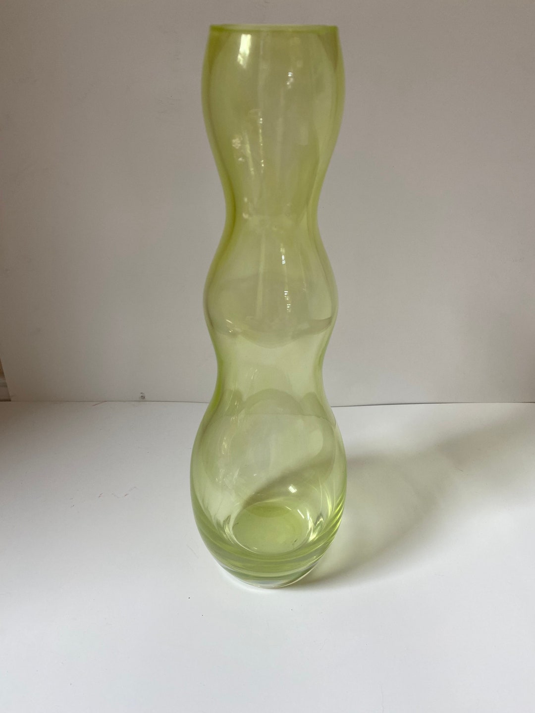 Nason and Murano Art Glass Gord Vase Green - Etsy
