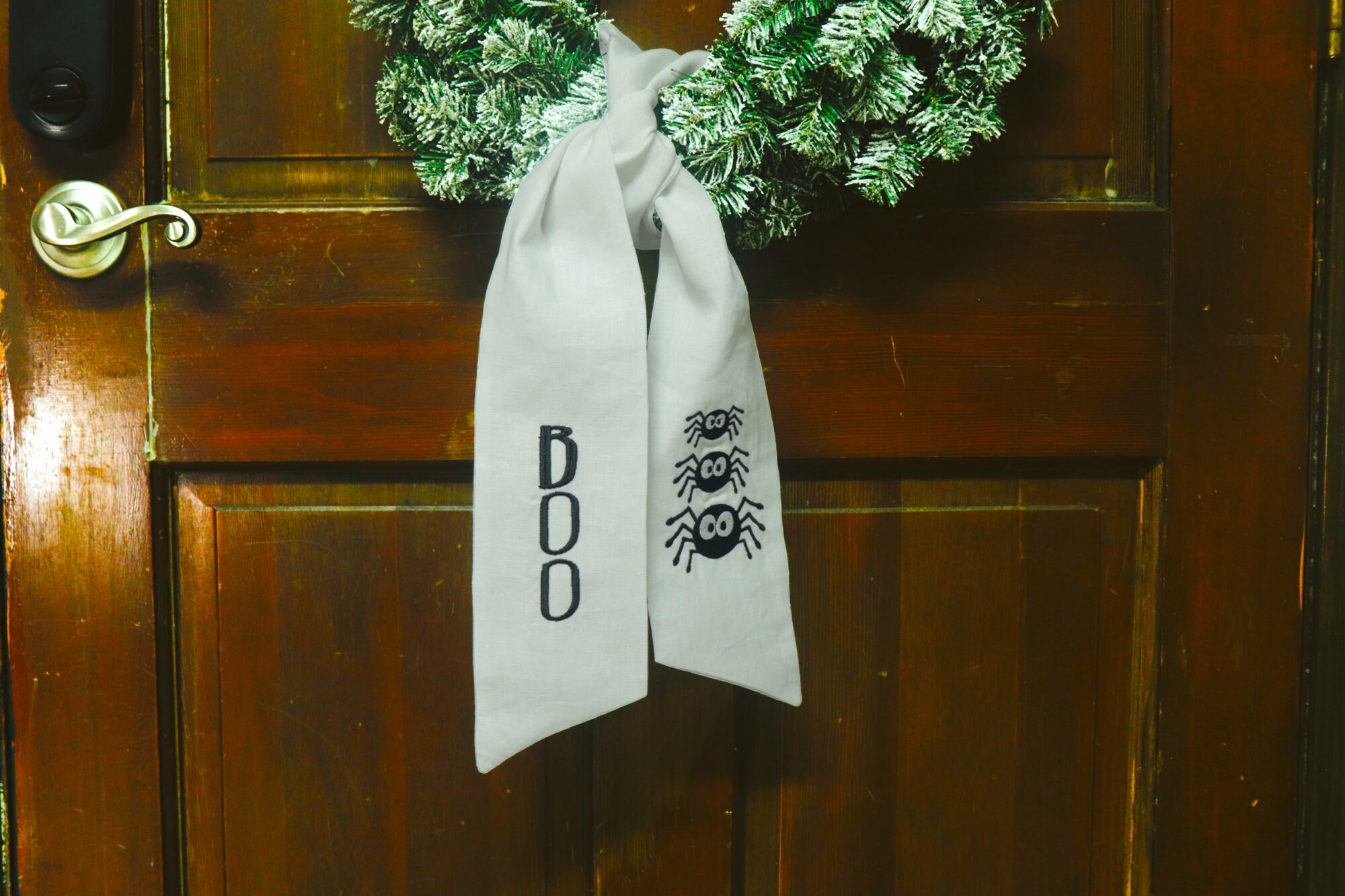 Wreath Sash Halloween Inspired, Fall Decor, Front Door Decor - Etsy