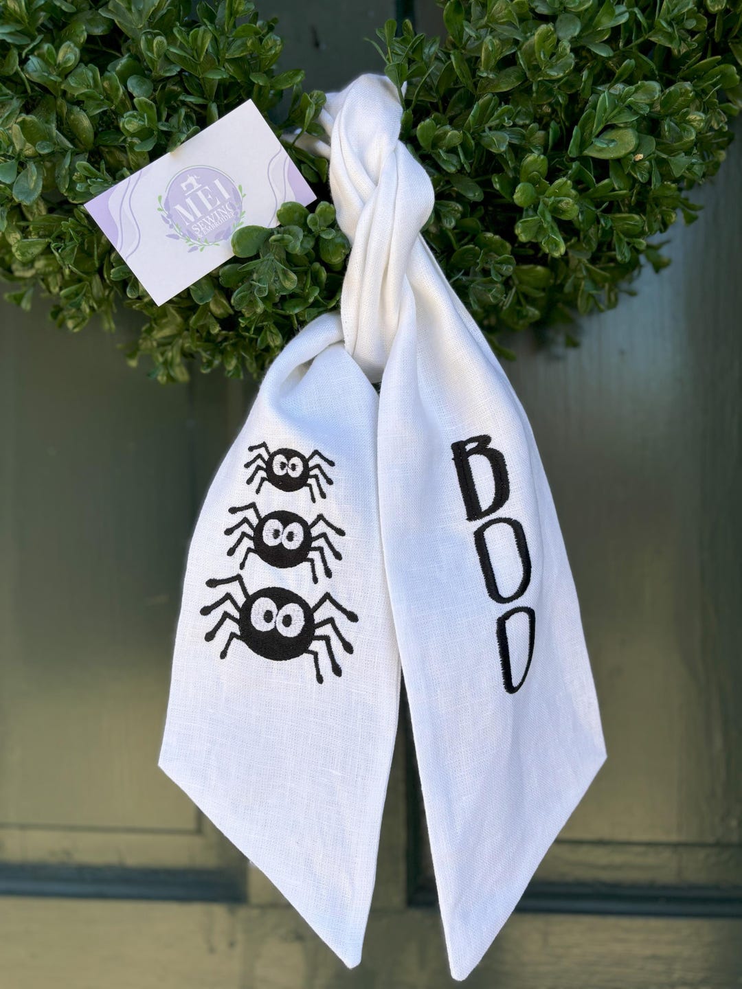 Wreath Sash - Halloween Inspired, Fall Decor, Front Door Decor - Etsy