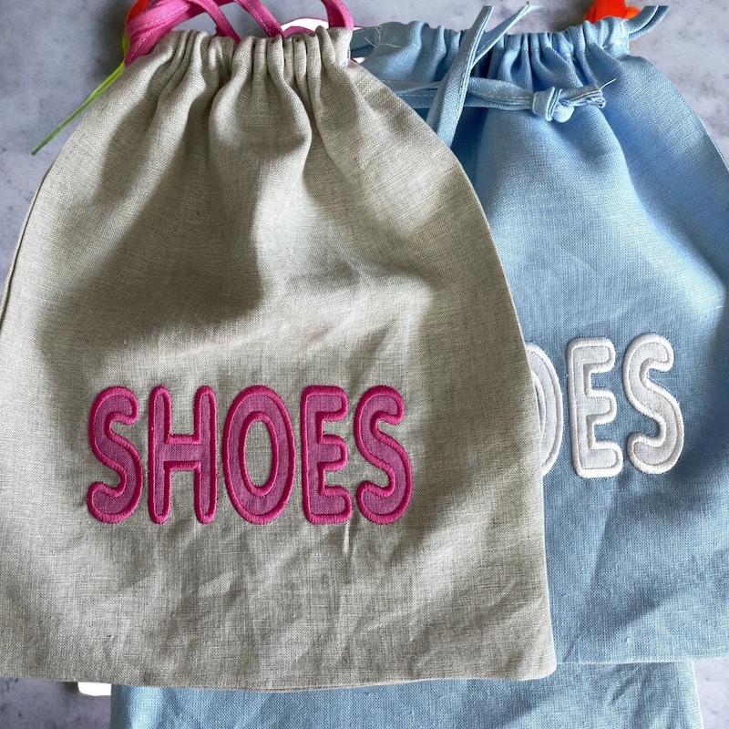 Drawstring Shoe Bag - Etsy