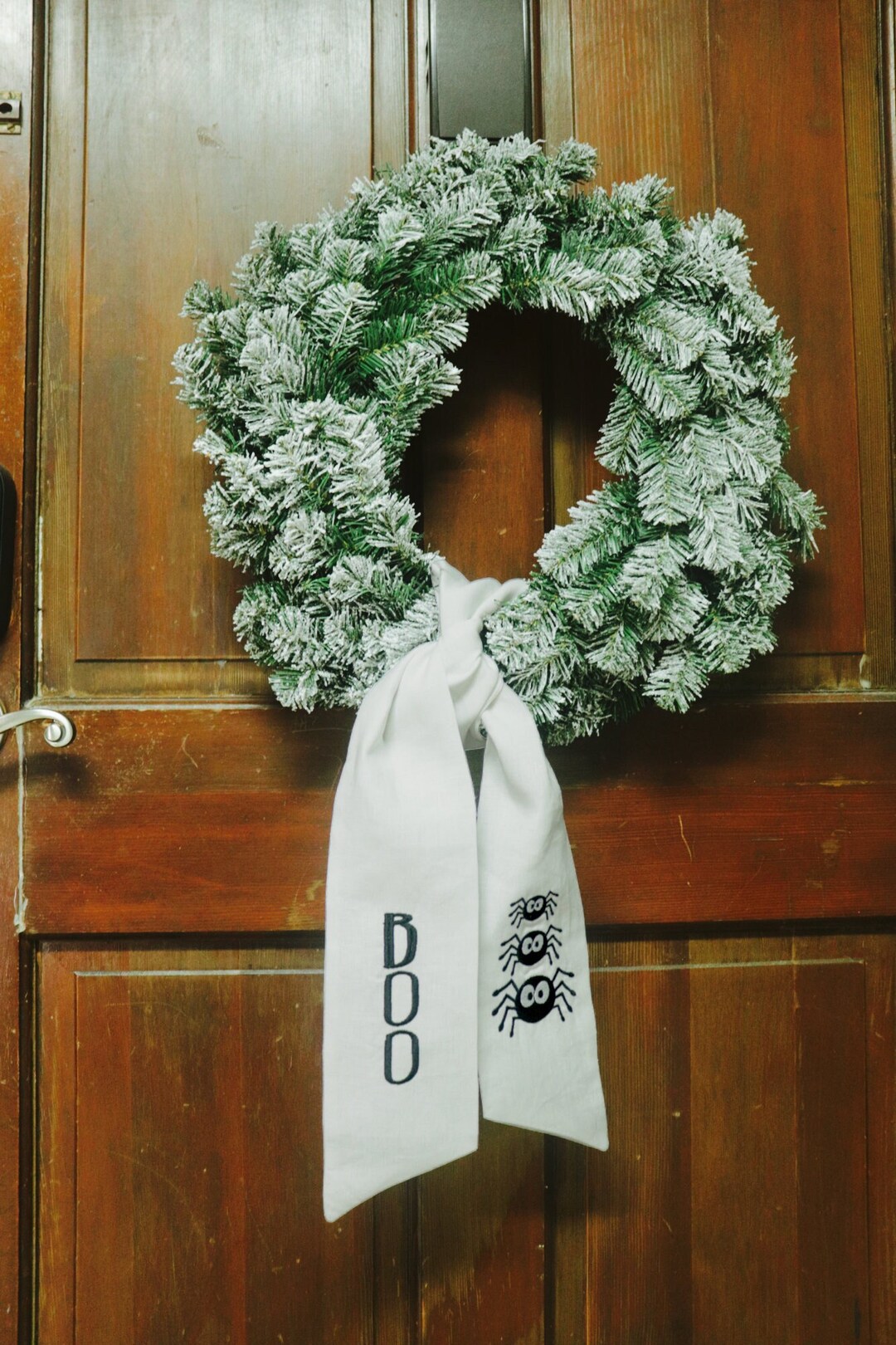 Wreath Sash Halloween Inspired, Fall Decor, Front Door Decor - Etsy