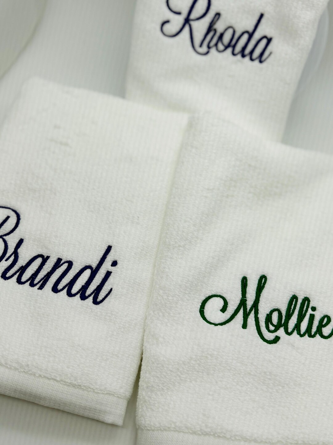 Monogrammed Cotton Hand Towels - Set of 2 - Etsy