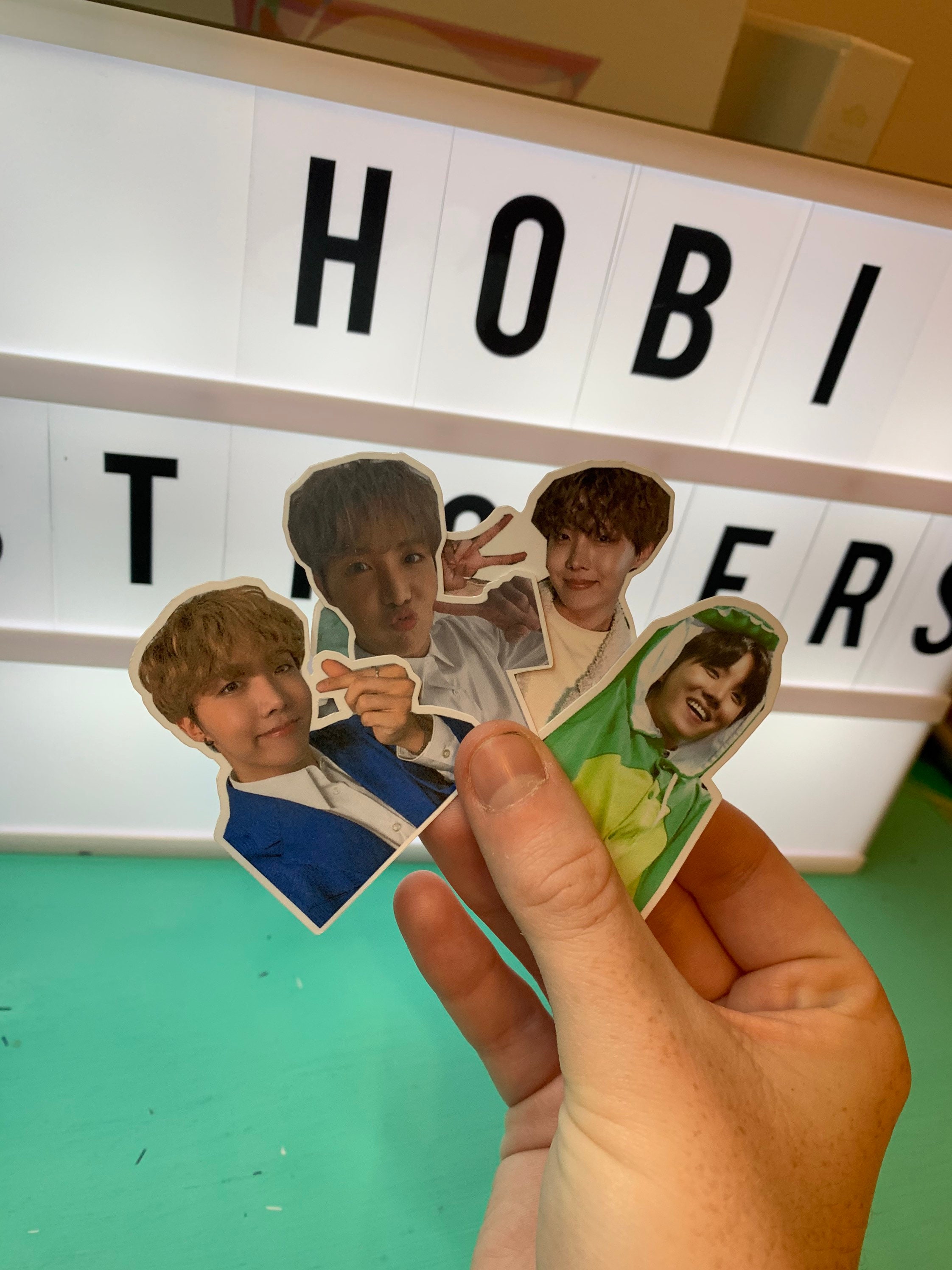 BTS Hobi jhope Stickers 12 Pack Cute Version | Etsy