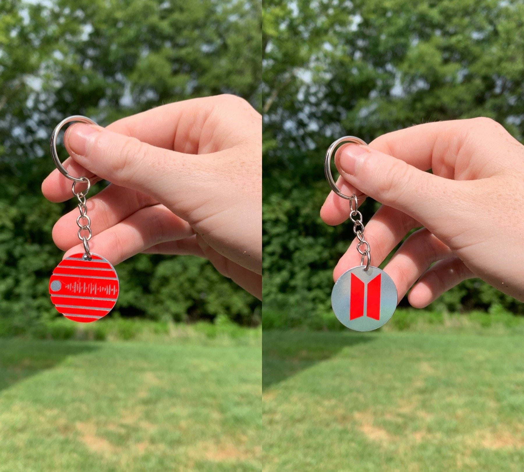 BTS Spotify Code Keychains BTS Logo Version | Etsy