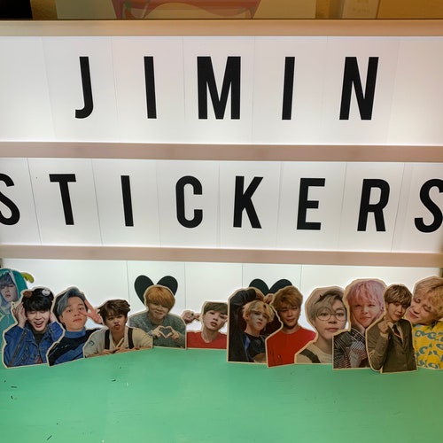10pc BTS Jimin Stickers - Etsy