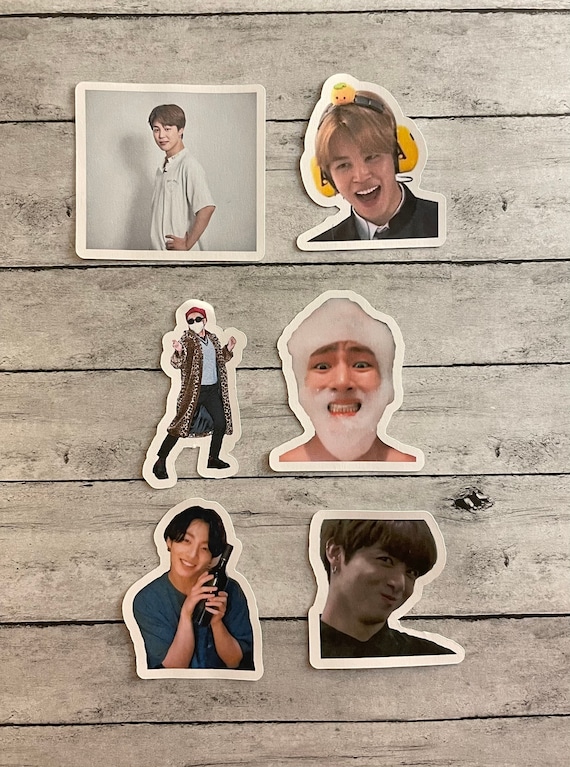 Paper Stickers Stickers, Labels & Tags Meme Version 14 pack BTS OT7 ...