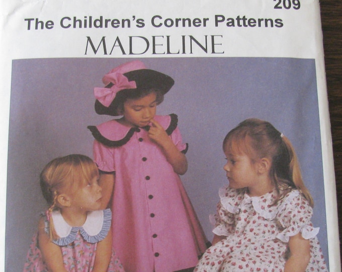 Children's Corner Pattern 209 'madeline' Child's Dress Uncut - Etsy