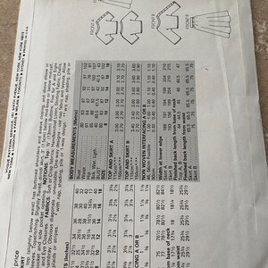 Vogue 8639 Misses' Top and Skirt; Uncut - Etsy