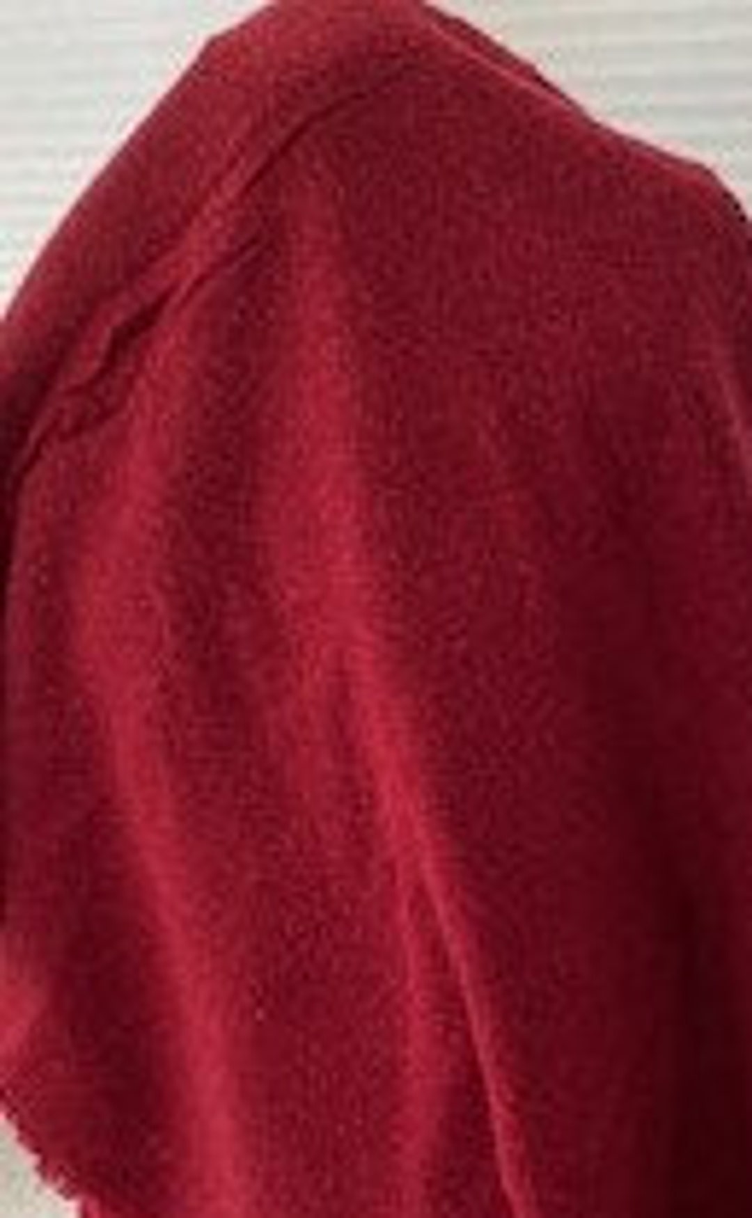 Gorgeous Vintage Deep Red Wool Boucle Fabric by the Piece (60" Wide) - Etsy