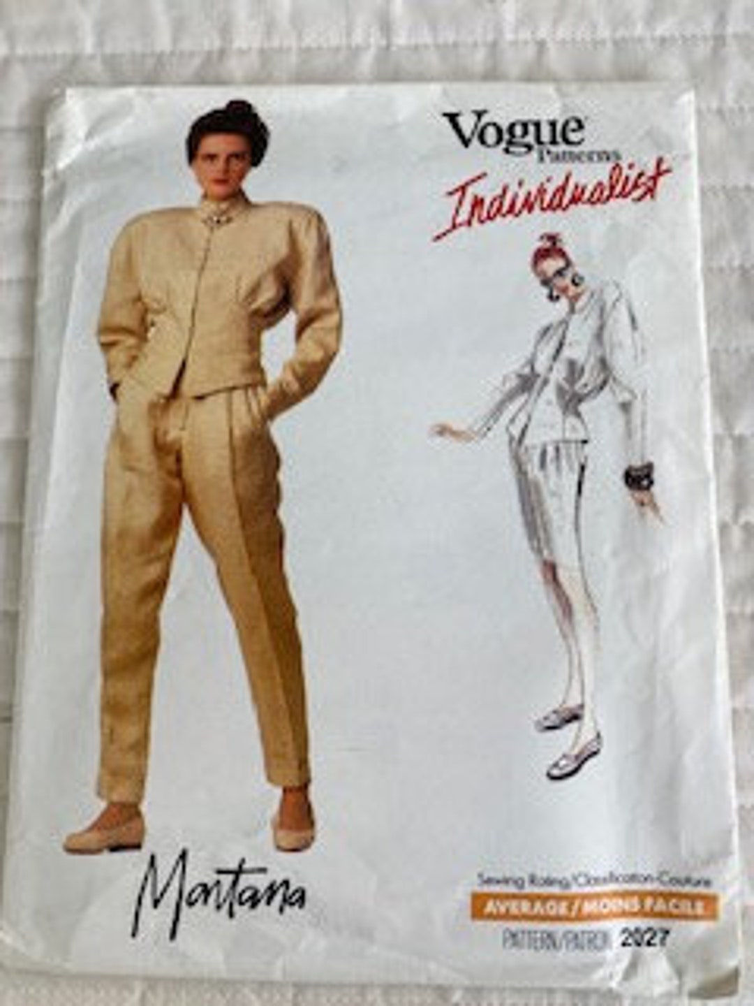 Individualist Vogue Pattern 2027 by Montana for Misses' Top, Pants ...
