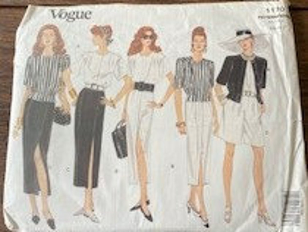 Vogue Pattern 1170 for Misses' Jacket, Dress, Top, Skirt & Shorts - Etsy