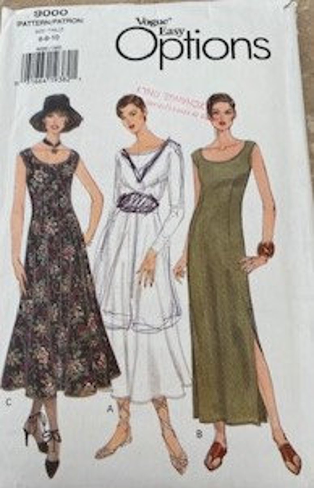 Vogue Pattern 9000 Misses' Dress Options; Uncut - Etsy