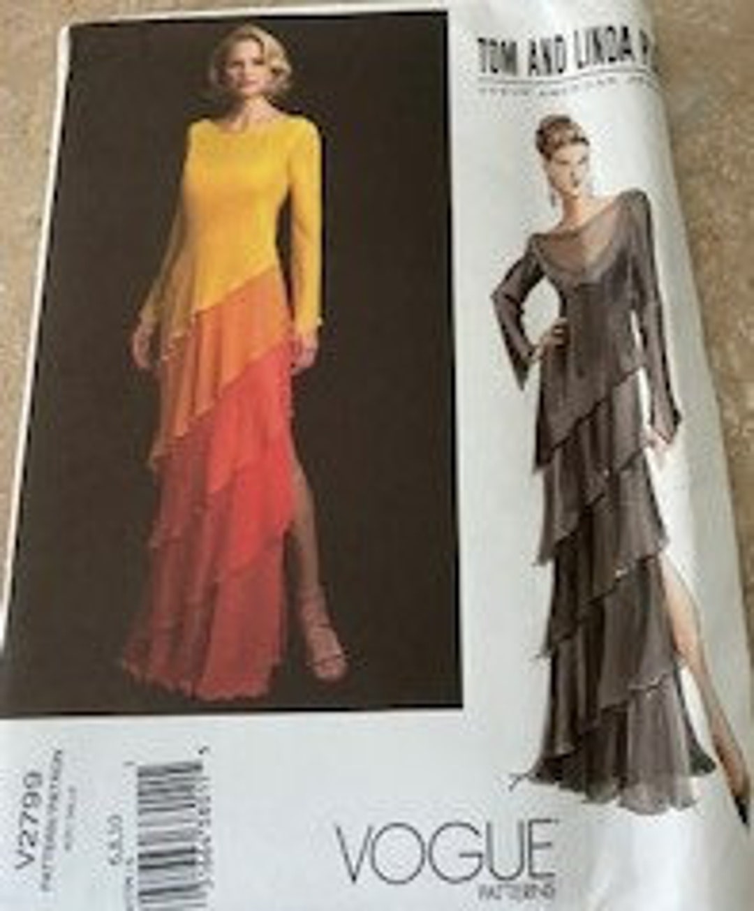 Vogue American Designer Pattern 2799 for Misses' Dress; Uncut - Etsy