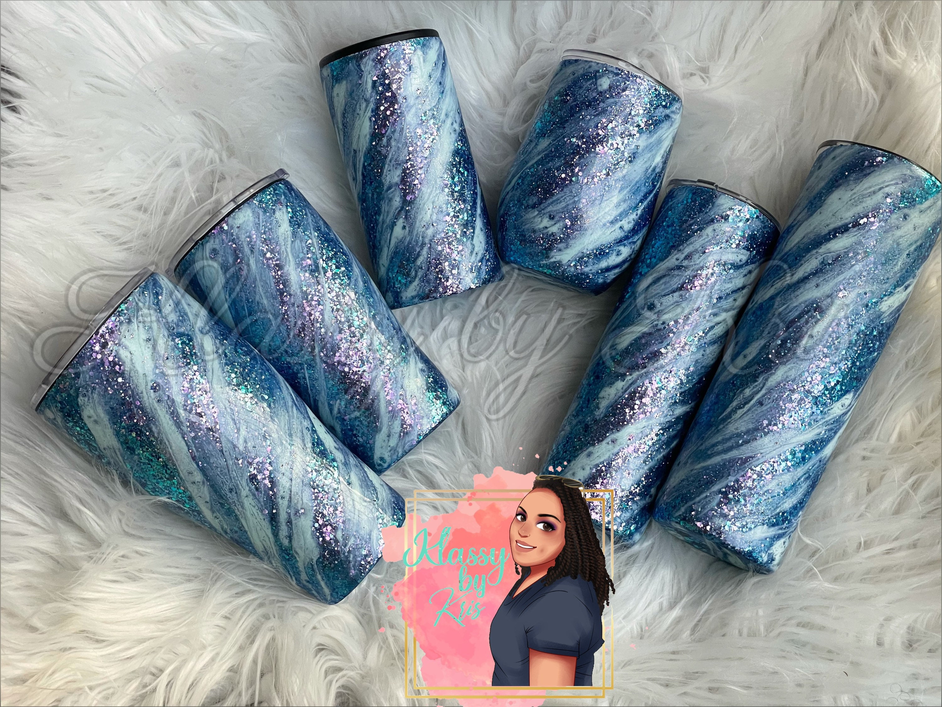 Sirens Opal Mermaid Opal Purple Glitter Tumbler Glitter Etsy Uk