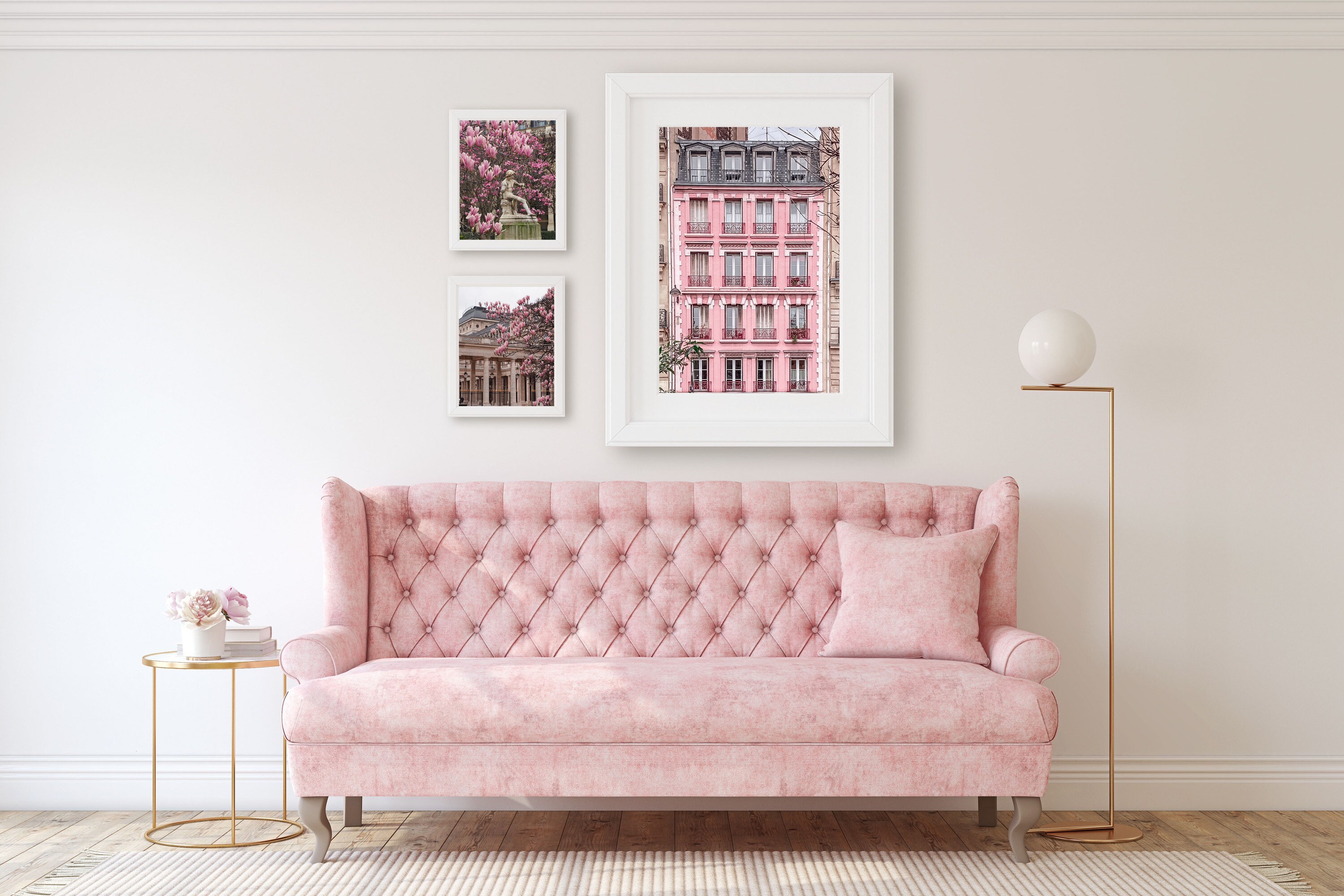 Pink Paris Photography Print, Parisian Building Photo, Fine Art Print ...