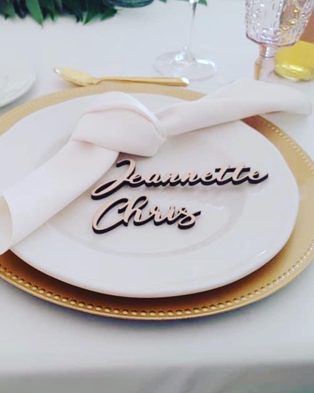 Wedding Place Names | Acrylic | Laser Cut Names | Seating Names | Place ...