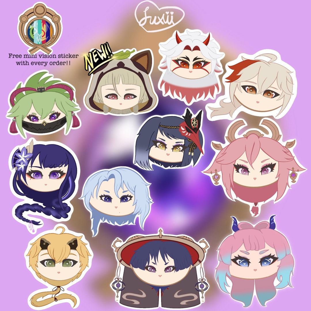 Genshin Impact Inazuma Stickers - Etsy