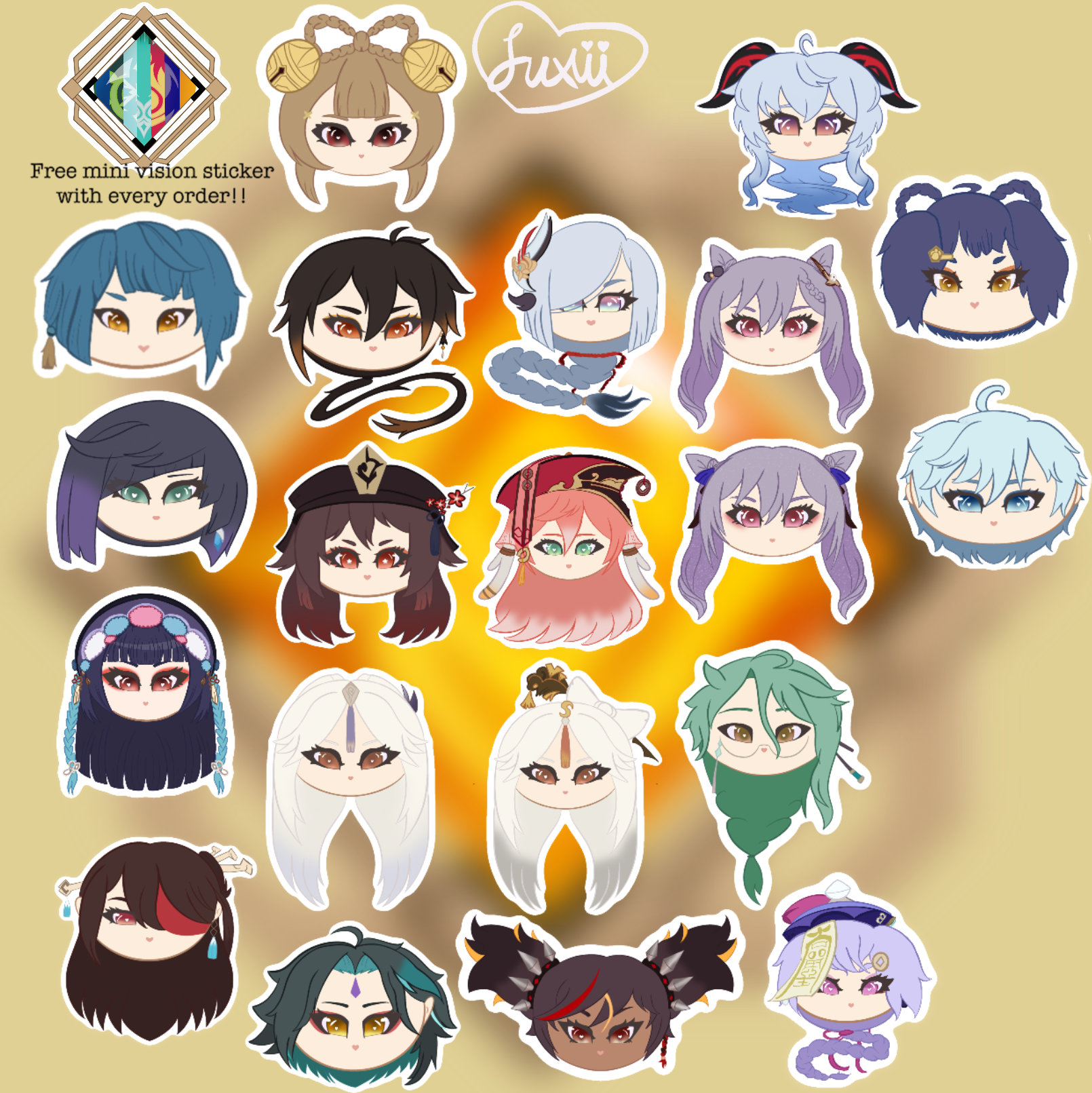 Genshin Impact Liyue Stickers - Etsy