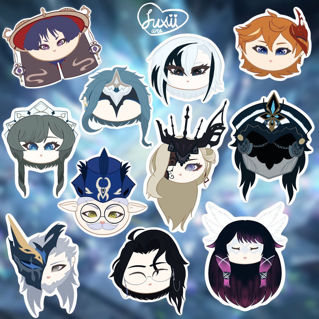 Fatui Genshin Impact Stickers - Etsy
